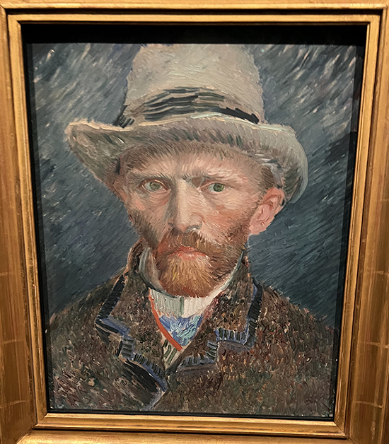 VanGogh , self-portrait, Rijksmuseum.